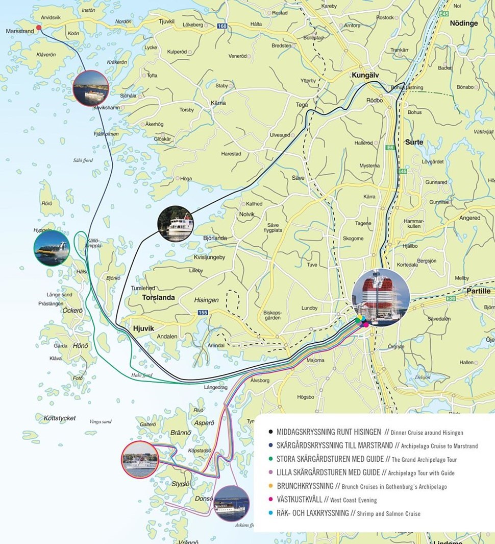 Middagskryssning runt Hisingen i Göteborg | stromma.com