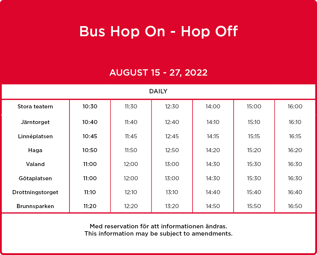 Hop On Hop Off bus - Gothenburg, Sweden | Stromma.com